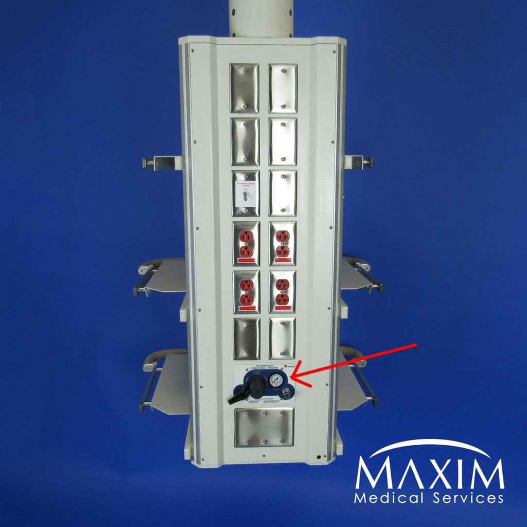 Maquet / Heraeus Nitrogen Control Panel, Blue / White - Maxim Medical