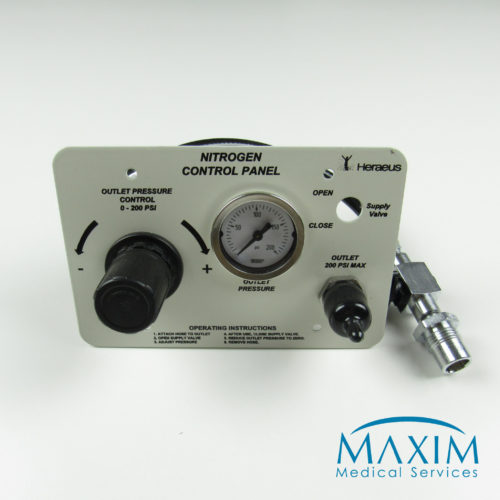 Maquet / Heraeus Nitrogen Control Panel, White - Maxim Medical